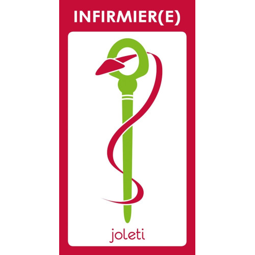 Caducée médecin, infirmière, aide soignante repositionnable