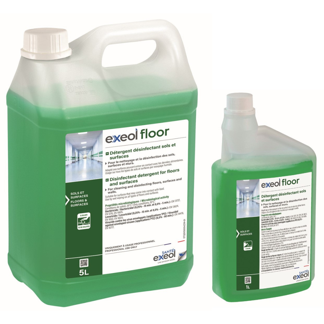 Détergent désinfectant sols/surfaces EXEOL Floor