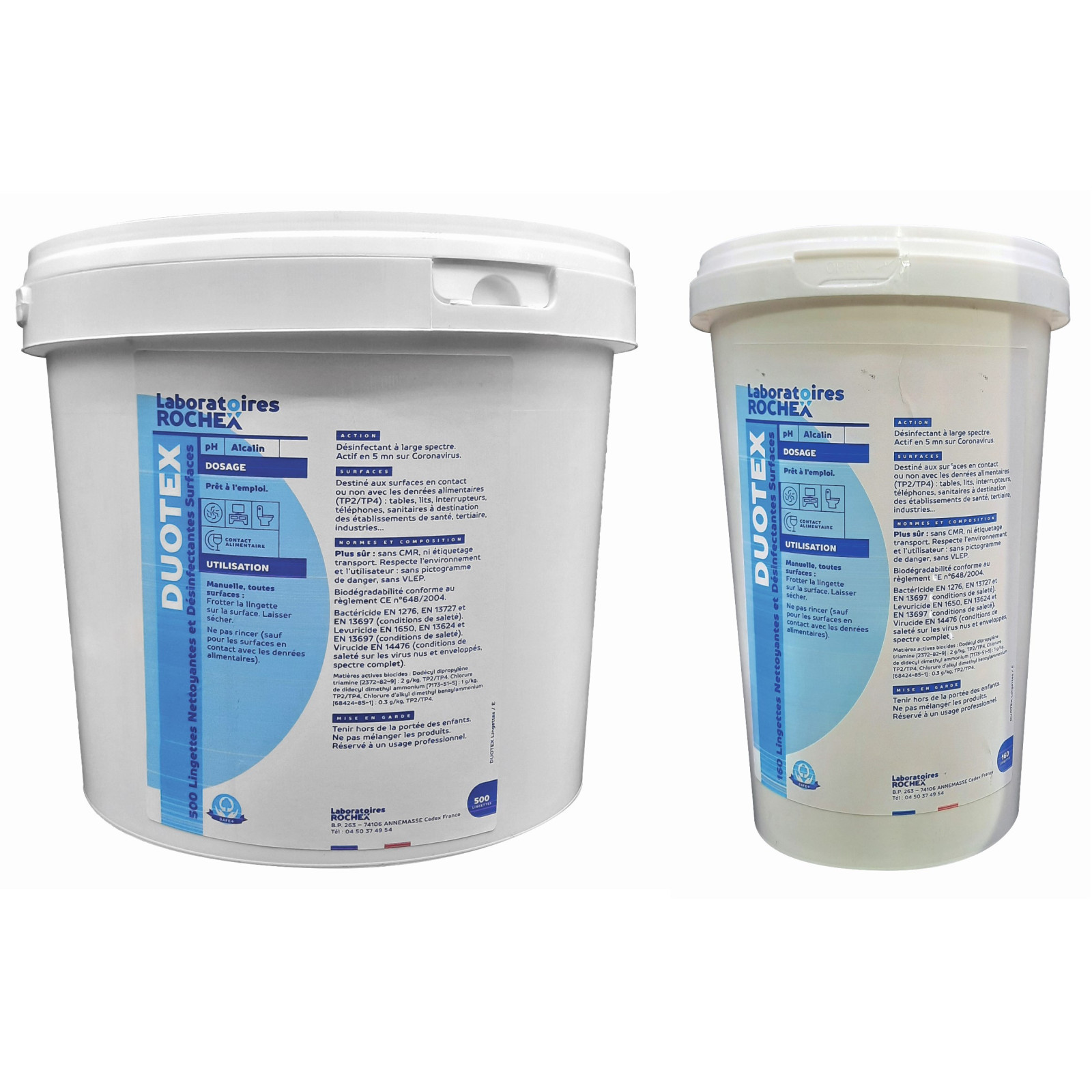 Lingettes désinfectantes toutes surfaces DUOTEX